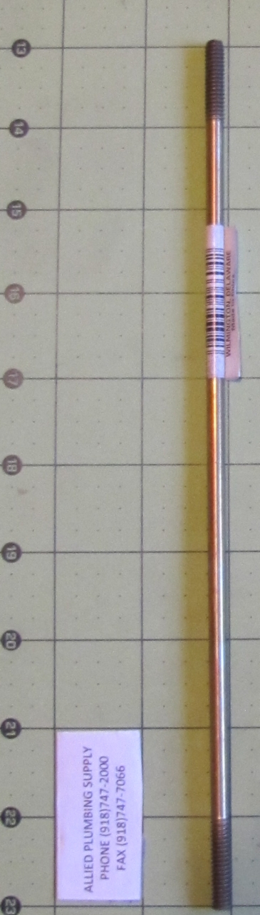 10" BRASS FLOAT ROD - Allied Plumbing Supply