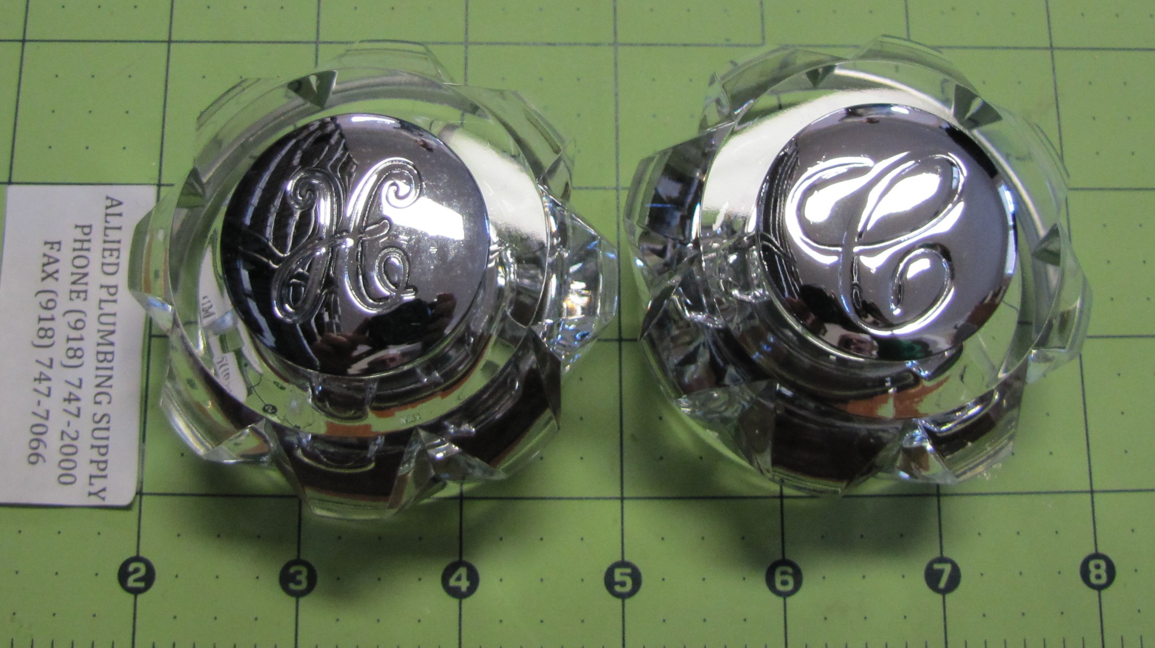 CRANE LARGE CLEAR HANDLES - Allied Plumbing Supply